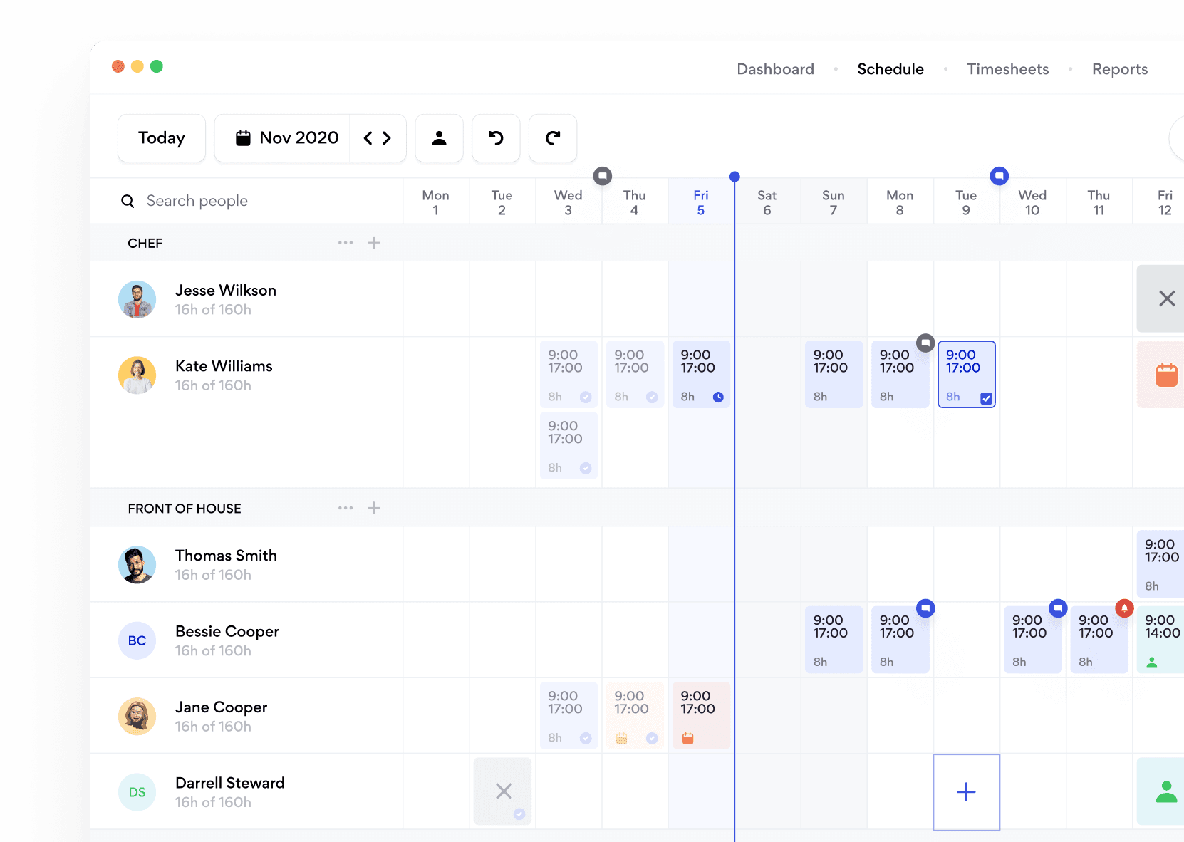 Heybegin - Powerful scheduling tool for managers & employees